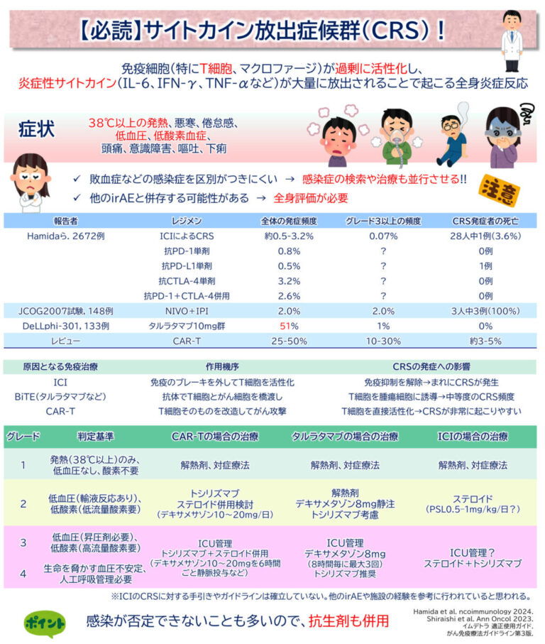 【必読】サイトカイン放出症候群（CRS）を徹底解説！ | 呼吸器内科医のブログ LungDr Note